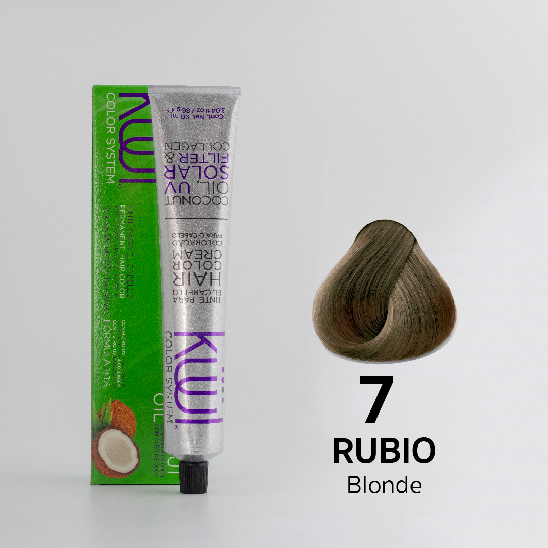 7 Rubio - Blonde - Kuul Color Cream Hair Color 3.04oz | Lucyglam